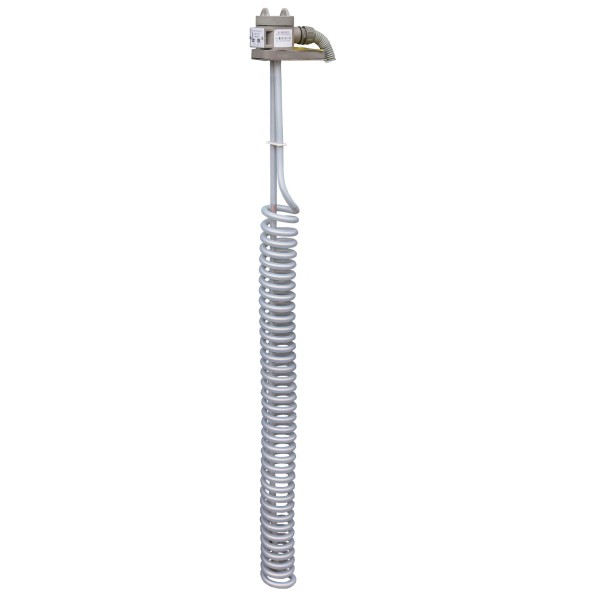 Quality ISO9001 CE Spiral Single Tube PTFE Immersion Heaters 3 Phase for sale