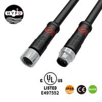 Quality LED 2pins M12 Turning PA66 Waterproof Circular Connector IP68 for sale
