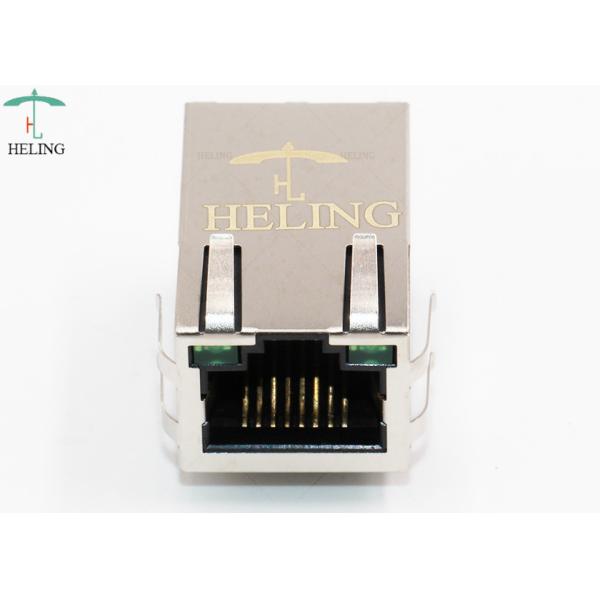 Quality Side Entry PCB Mount 1000Base T RJ45 , 1000M RJ45 Female 8P8C Modular Jack for sale