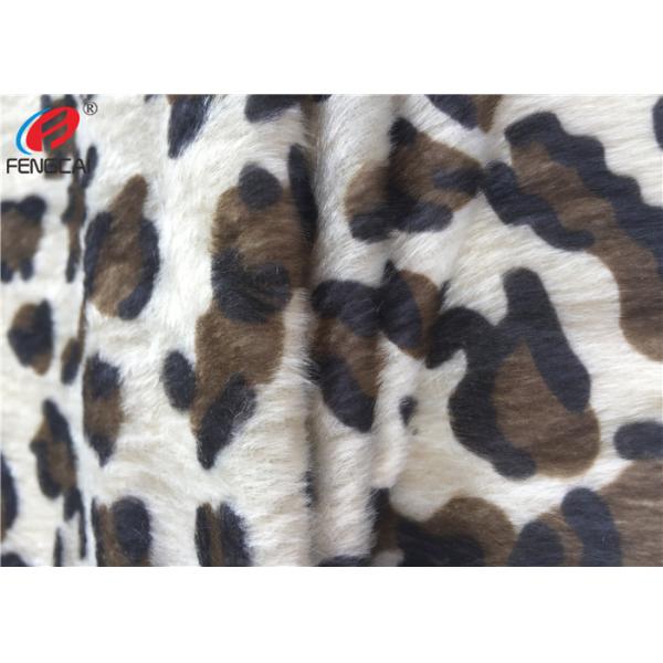 Quality Animal Printed Velboa Fabric Polyester Velvet Fabric For Upholstery for sale