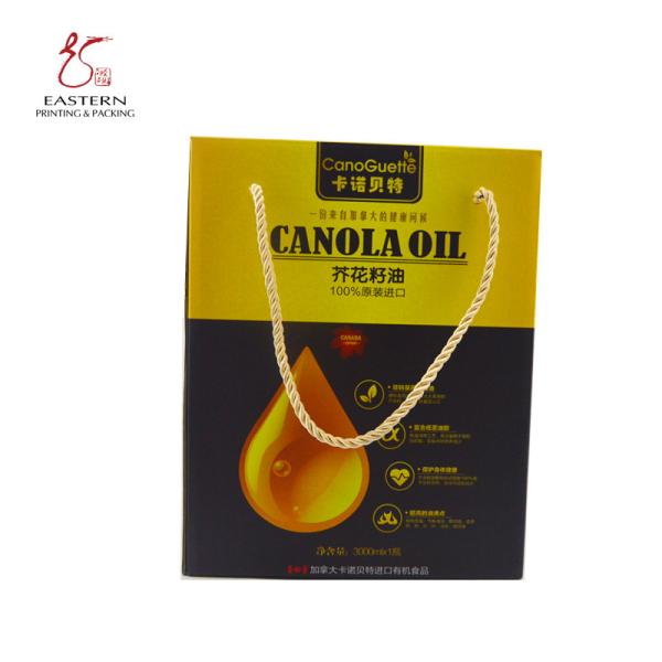 Quality Corrugated E Flute Folding Cardboard Storage Boxes For Cooking Oil Packaging for sale