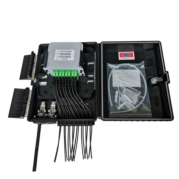 Quality ABS FDB Nap Fiber Optic Distribution Box 16 Ports Network Termination Box for sale
