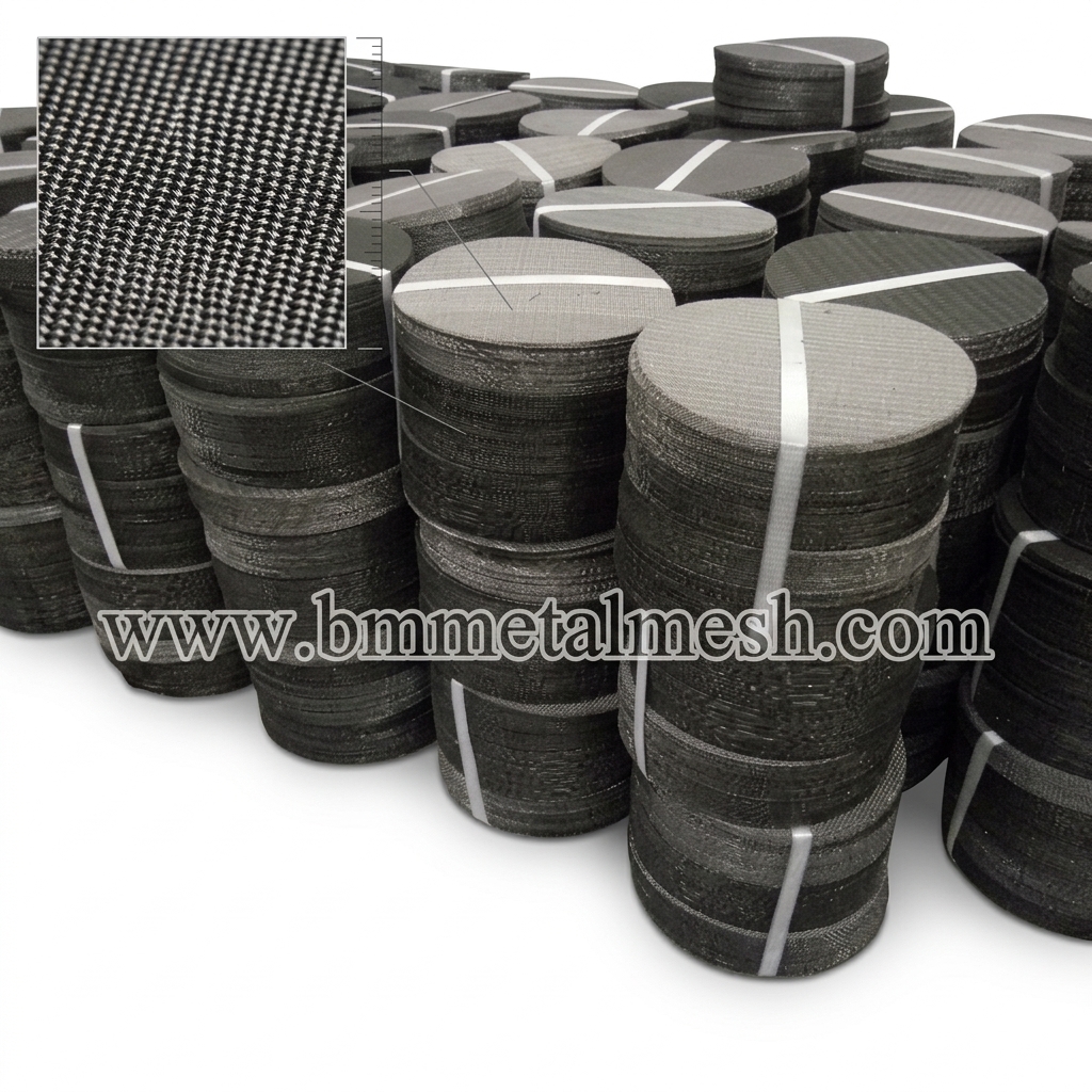 Quality 175mm Circular Low Carbon Steel Filter Disc with 270 Micron Filtering Rate for Extruder Screen for sale
