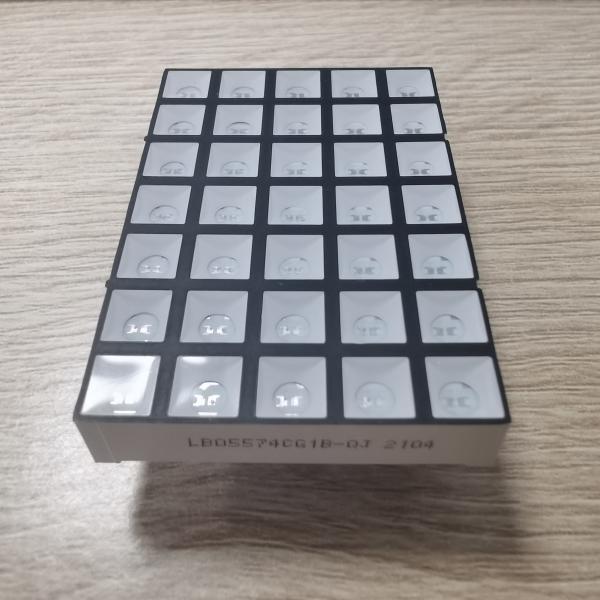Quality Pure Green 200mcd 5x7 Dot Matrix LED Display Transparent Glue for sale