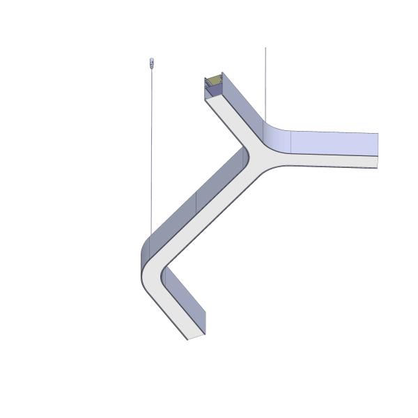Quality Branch Linear Suspension Lighting Customized LED Light For Office And Home for sale