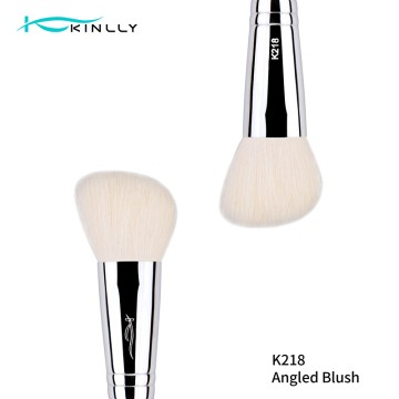 Quality Copper Ferrule Angled Goat Makeup Brush For Cheek for sale