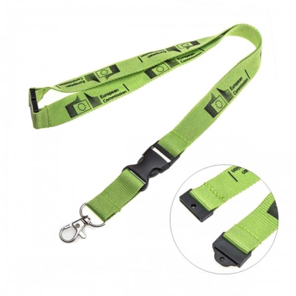 Quality Personalized Breakaway Flat Polyester Lanyard Plastic Woven Pantone Color for sale