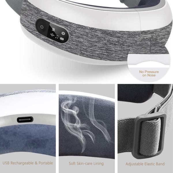 Quality Fodable Rechargeable Eye Massager Air Compression Fatigue Relief 5V 1A for sale