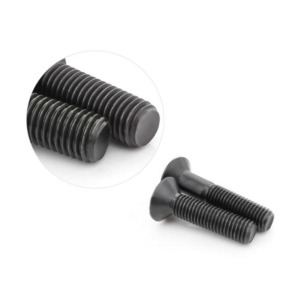 Quality Black Oxide Carbon Steel Flat Hex Socket Bolt Full Thread Grade10.9 DIN7991 Bolt for sale