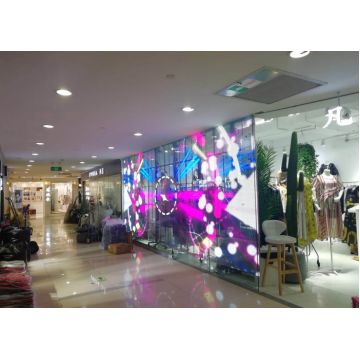 Quality 5500nit P3.91 See Through Led Display , 3840HZ Shopping Mall Led Display for sale