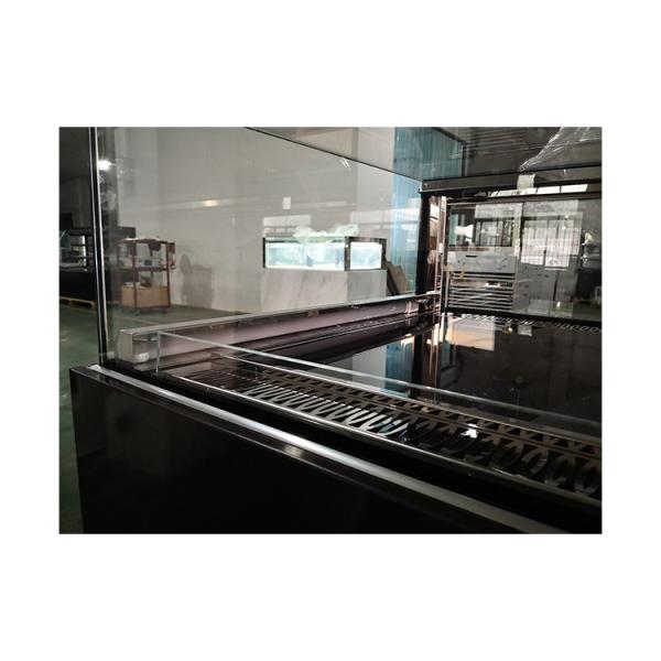 Quality Black Titanium Chocolate Display Refrigerator With LED Inside Two Drawers for sale