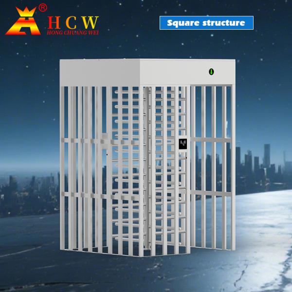 Quality Full Height Construction Site Turnstiles Bidirectional RFID Card Rotating for sale