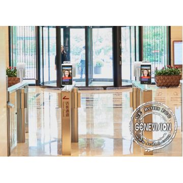 Quality 8" EU Health Code Scanner Facial Recognition Thermometer Body Temperature for sale