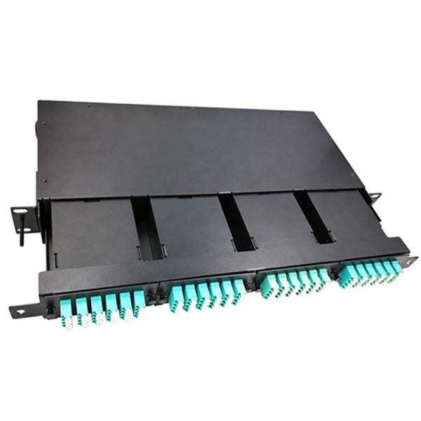 Quality 144F 19in 1U MPO MTP Patch Panels 12 Port Patch Panel Rack Mount For Fiber for sale