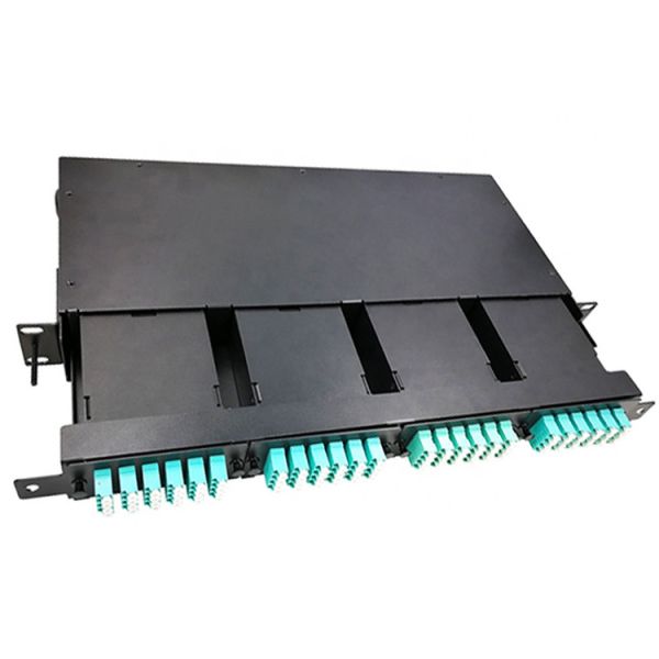 Quality 144F 19in 1U MPO MTP Patch Panels 12 Port Patch Panel Rack Mount For Fiber Channel for sale
