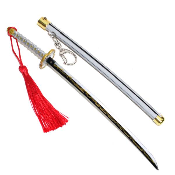 Quality 22CM Agatsuma Zenitsu 3D Model Keychain Demon Slayer Sword Keychain for sale