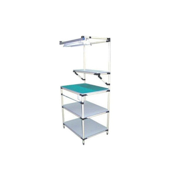 Quality Flexible Logistics Light Duty Lean Pipe Workbench With LED Light for sale