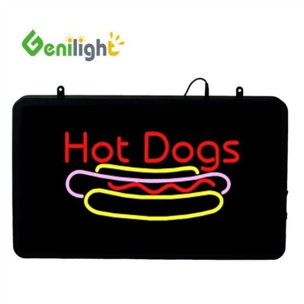 Quality Power Certificate ABS Open-Mold BURGERS KEBABS LED Sign for Customized Size and for sale