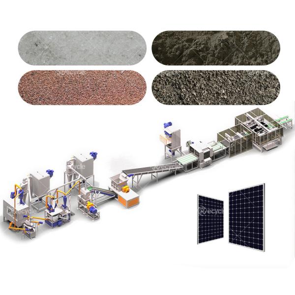 Quality High Seperation Ratio Solar Panel Recycling Line with Fully And Semi-Automatic for sale
