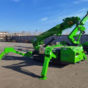 Quality 5ton EPA engine Spider Crawler Crane With Hydraulic Telescopic Outrigger for sale