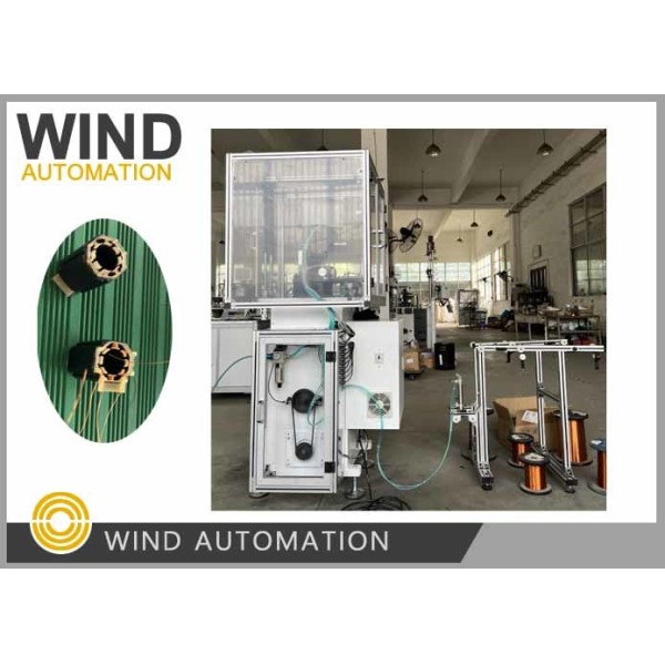 Quality Eight Poles BLDC Stepping Motor Stator Winding Machine With Two Needles for sale