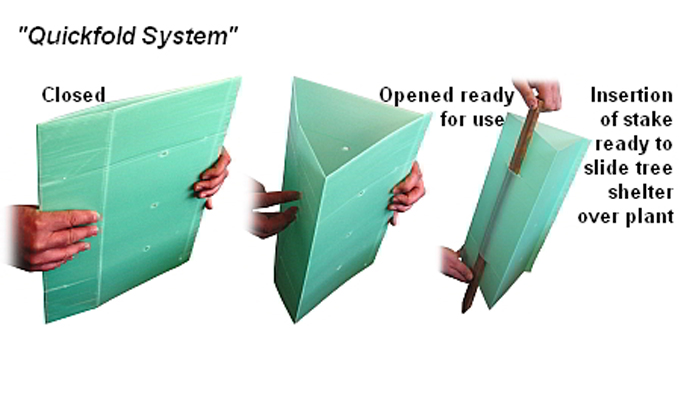 Tree Guard Corflute Plant Protection Triangle Shape 450x200x200