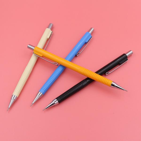 Quality Multiple Colors Plastic Automatic Press Pencil With Eraser Top Custom Logo for sale