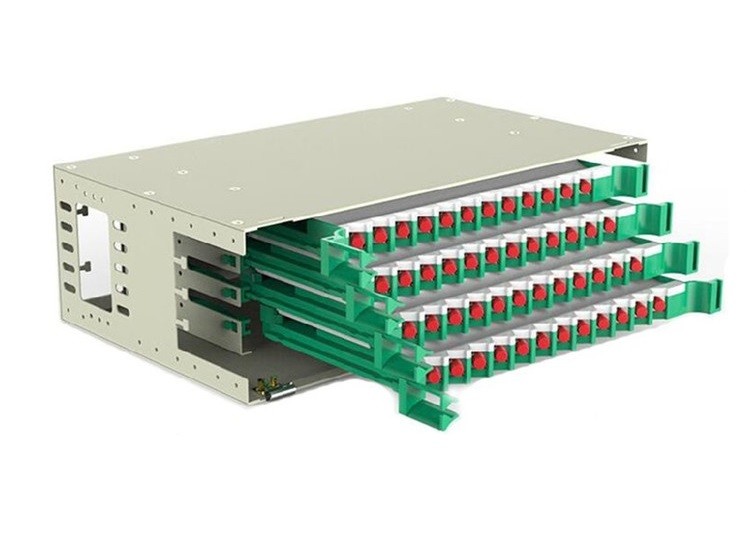 Quality 48 Core FC 1U 19 Rack Mount Enclosure ODF Distribution Frame for sale