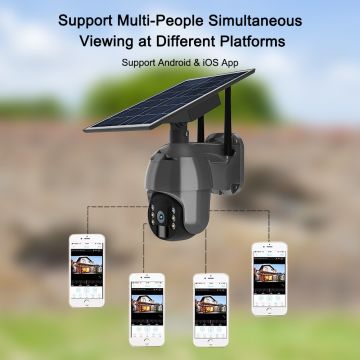 Quality WiFi 15600mAh Battery Powered Security Camera 2.4Ghz Smart PIR for sale