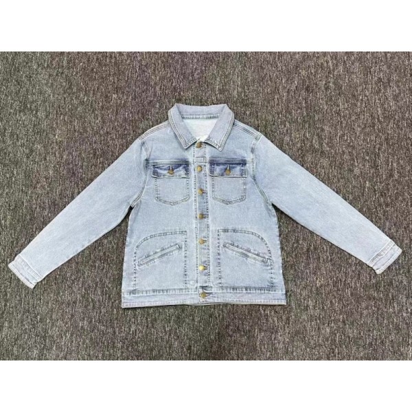 Quality Trend Denim Jeans Jacket Blue Casual Denim Blouse Slim Fit Jeans Jacket 57 for sale