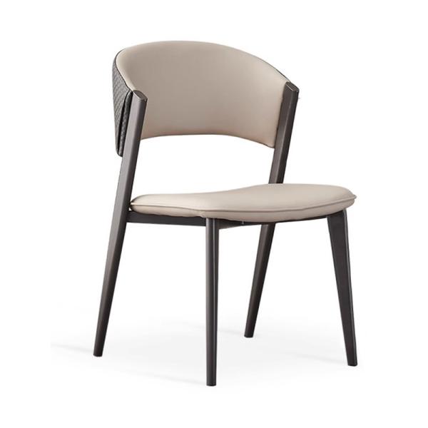 Quality Beige Off White Commercial Banquet Chairs Upholstered Parsons Dining Chairs for sale