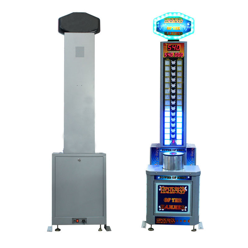 Quality Coin Operated Amusement High Striker Arcade Hammer Machine UK Plug for sale