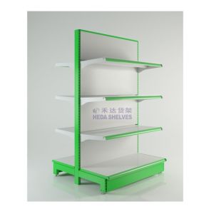 Quality Metal Supermarket Racks Black Green Light Duty Garage Shelving for sale