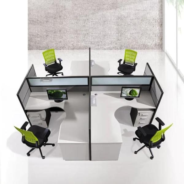 Quality ISO Certified Modular Workstation Desk with Customizable Size and Melamine Board for sale