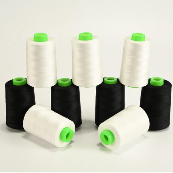 Quality 100% Polyester Textured Recycled Yarn 40 / 2 Sewing for sale