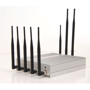 Quality 3G GPS Bluetooth Full-band Wireless Cell Phone Signal Jammer With 8 Antenna for sale