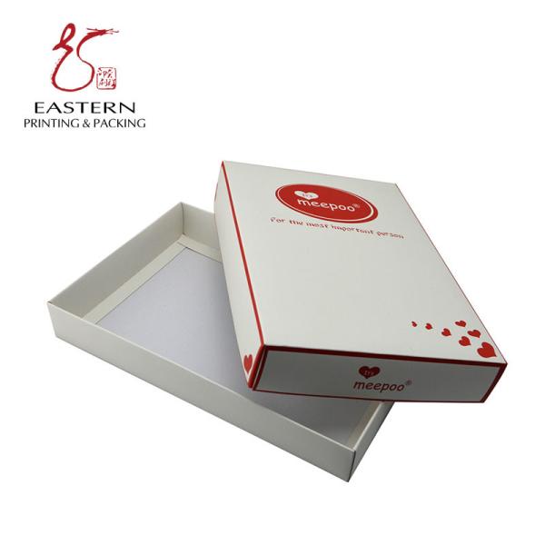 Quality Eastern 350gsm paperboard Packaging Box , Custom Apparel Packaging With Lid for sale