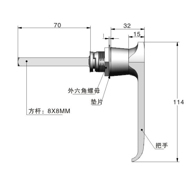 Quality Keyless 304 Stainless Steel Handle Lock Powder Coated ISO Certificate for sale