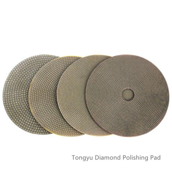 Quality Round Electroplated Diamond Tools , 100mm Diamond Sanding Pads For Glass for sale