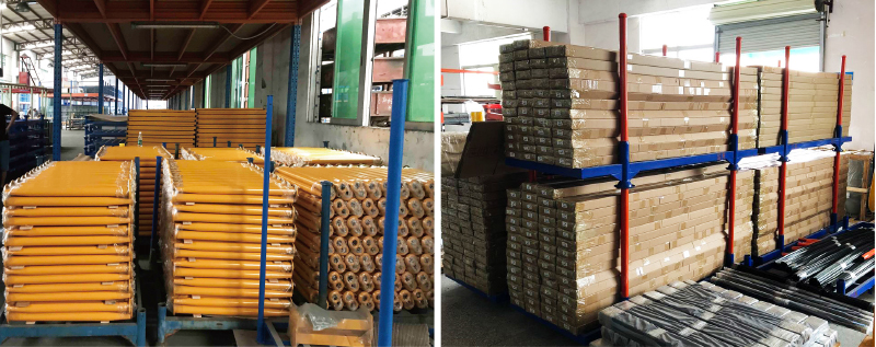 Round Post Pallet Stacking Rack