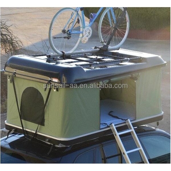 Quality Experience Comfortable Camping with Fiberglass Hard Shell Car Roof Top Tent Automatic for sale