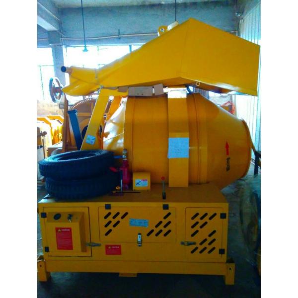 Quality JZR350A Air Cooled Diesel Concrete Mixer with Hydraulic Tipping Hopper 560L for sale