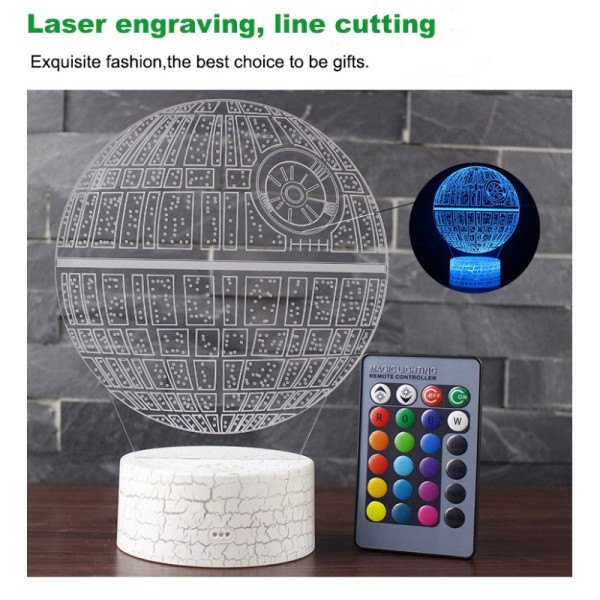 Quality Creative 3D LED Night Light Acrylic DC5V Led Small Night Light for sale