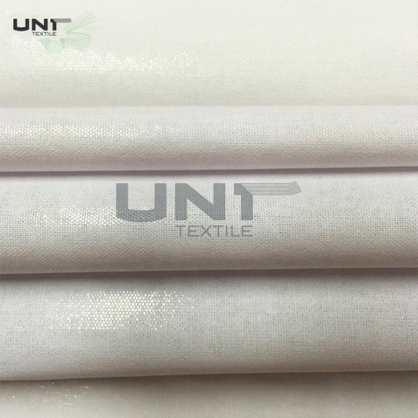 Quality Casual Shirt Polyester Interlining Fabric With Flat Coating HDPE for sale
