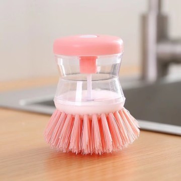 Quality Tpr Soap Dispensing Cleaning Brush Automatic Adding Press Button for sale