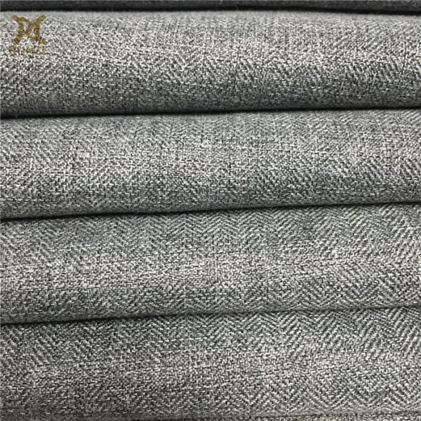 Quality Blanket Wearable Pure 160D Polyester Cationic Herringbone Brushed Fabric for sale