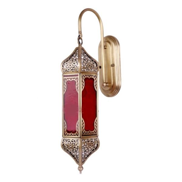 Quality Hollow Design Luxury Vintage Copper Wall Light With E27 Bulb Base for sale