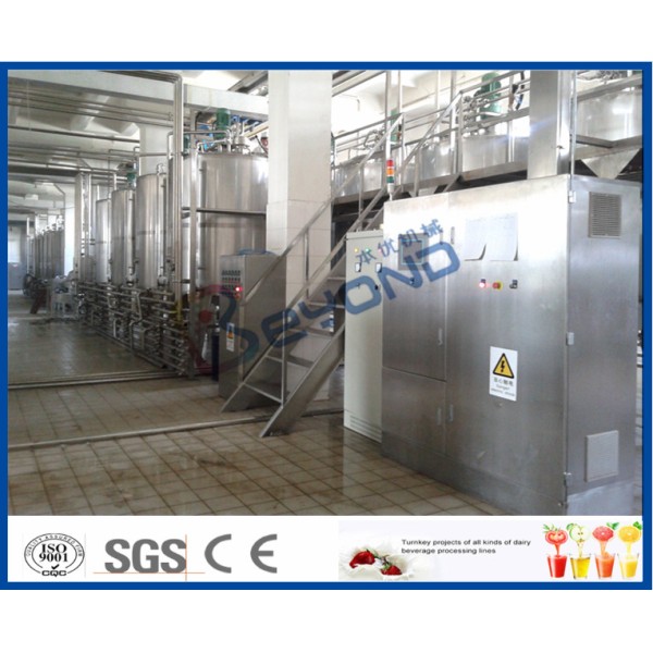 Quality ISO 10000LPD stirred Industrial Yogurt Making Machine with plastic containers or for sale