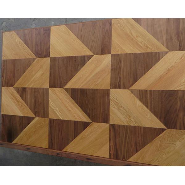 Quality Engineered Wood Parquet Flooring With UV Lacquer White Oak American Walnut for sale