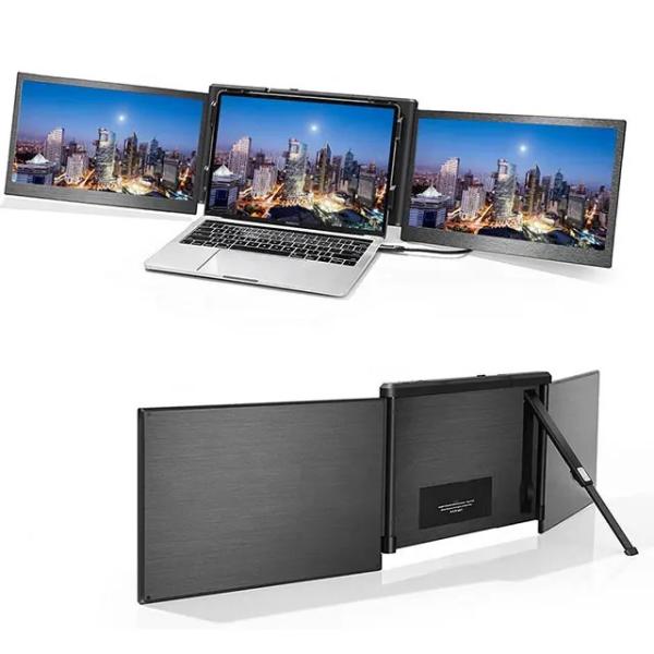 Quality Wins Mac Laptop Portable Triple Monitor Display Extender 14 Inch 60Hz for sale
